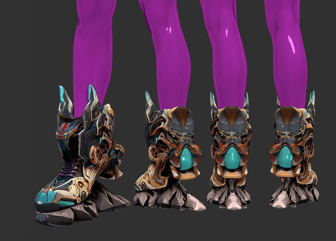 3D model Anime space shoes VR / AR / low-poly | CGTrader