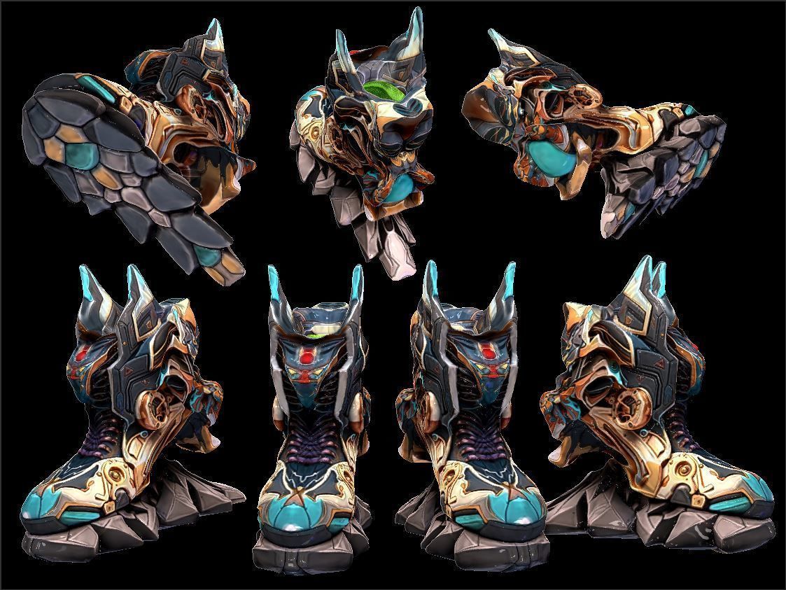 3D model Anime space shoes VR / AR / low-poly | CGTrader