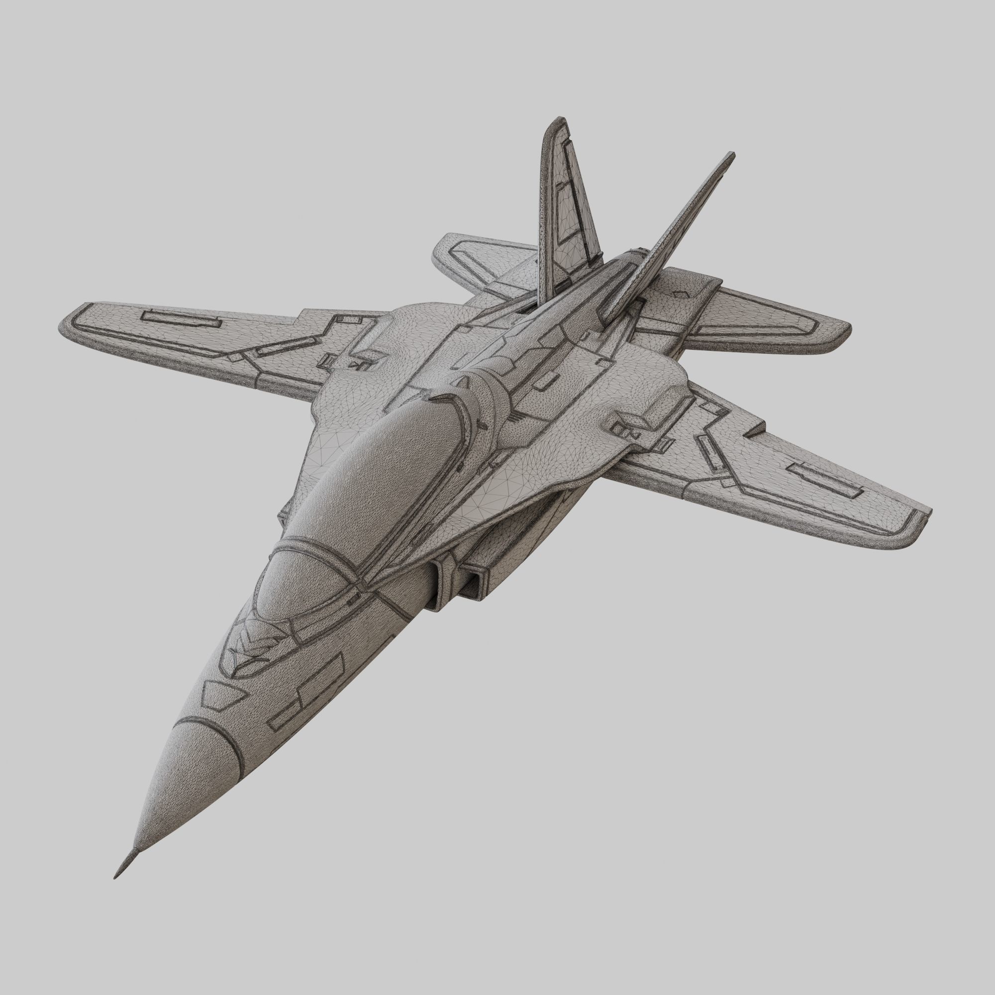 3D Printable Fighter Jet Plane 3D model 3D printable | CGTrader