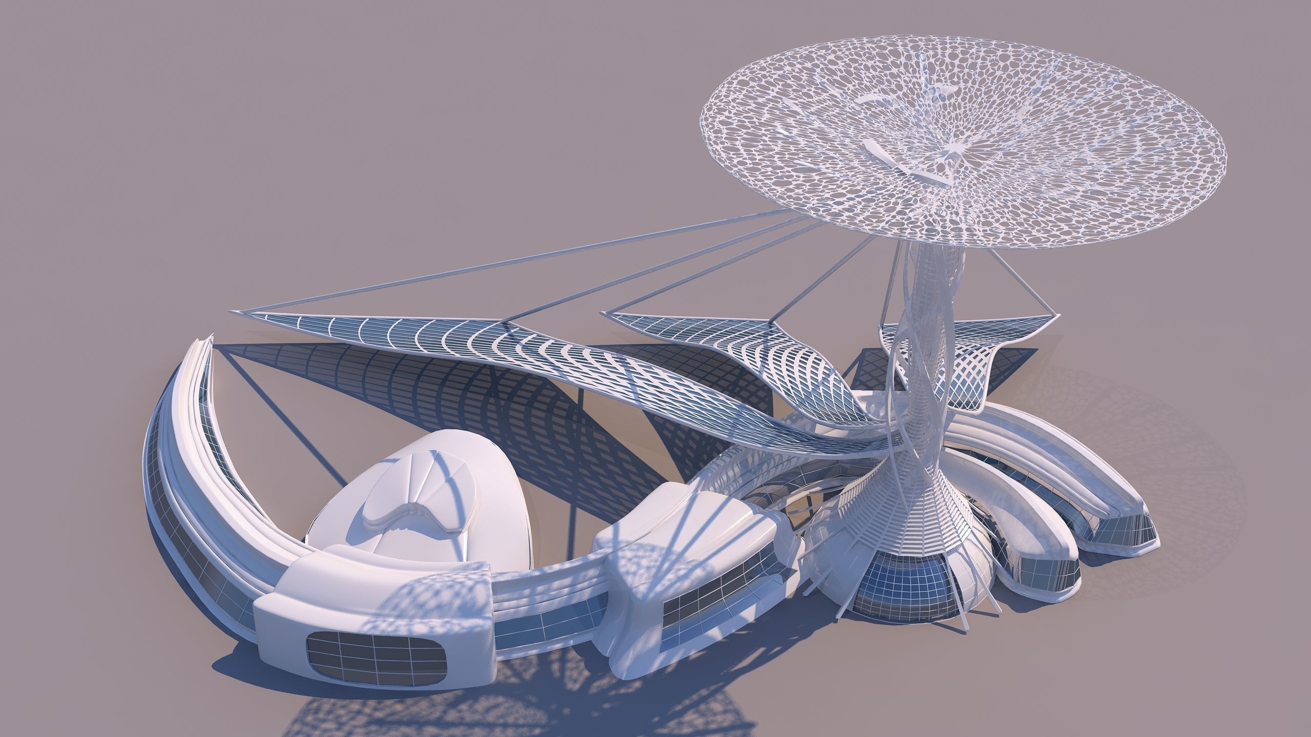 0084 - Organic Building 3D model | CGTrader