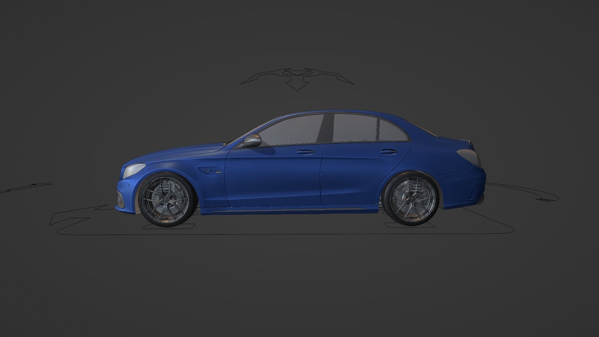 Mercedes C63 AMG 3D model animated rigged | CGTrader