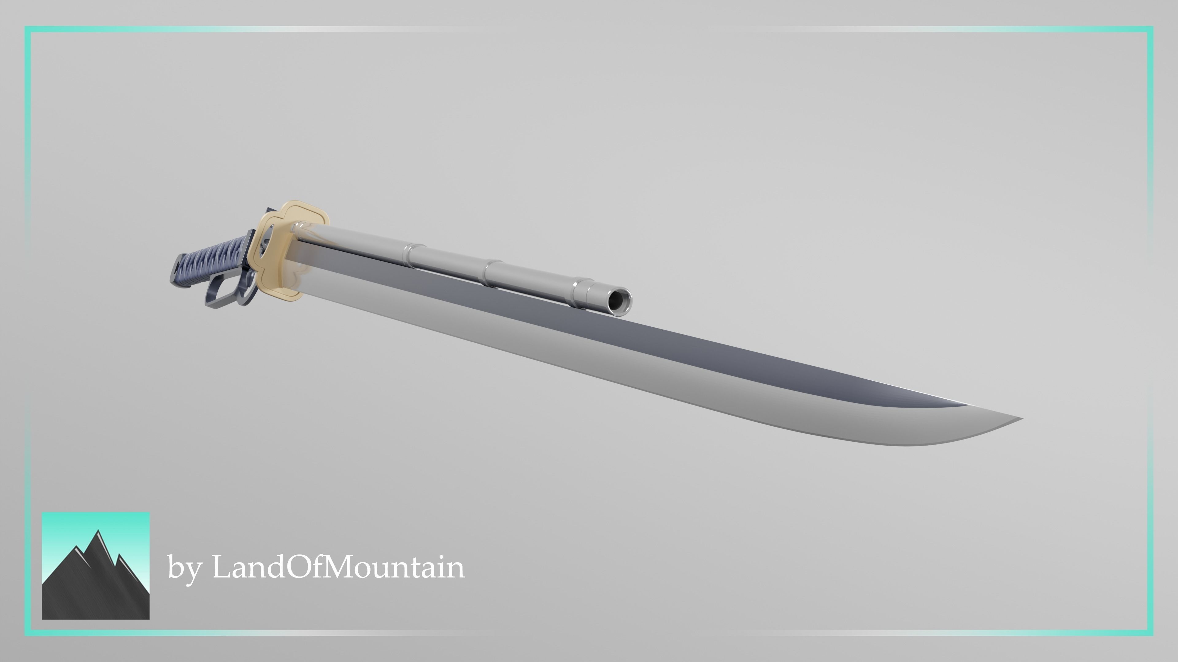 Final Fantasy 7 - Weiss Gunblade and Accessories 3D model 3D printable ...