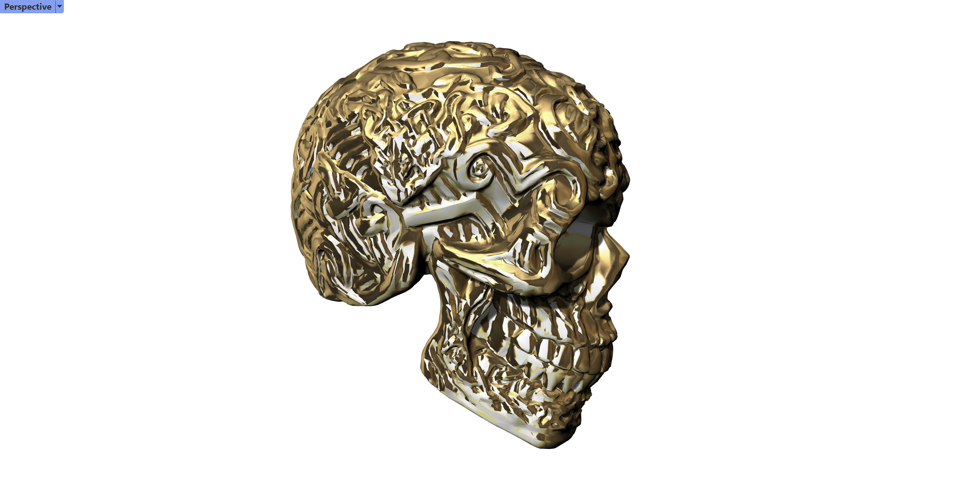skull 3d print model modern design 3D model 3D printable | CGTrader
