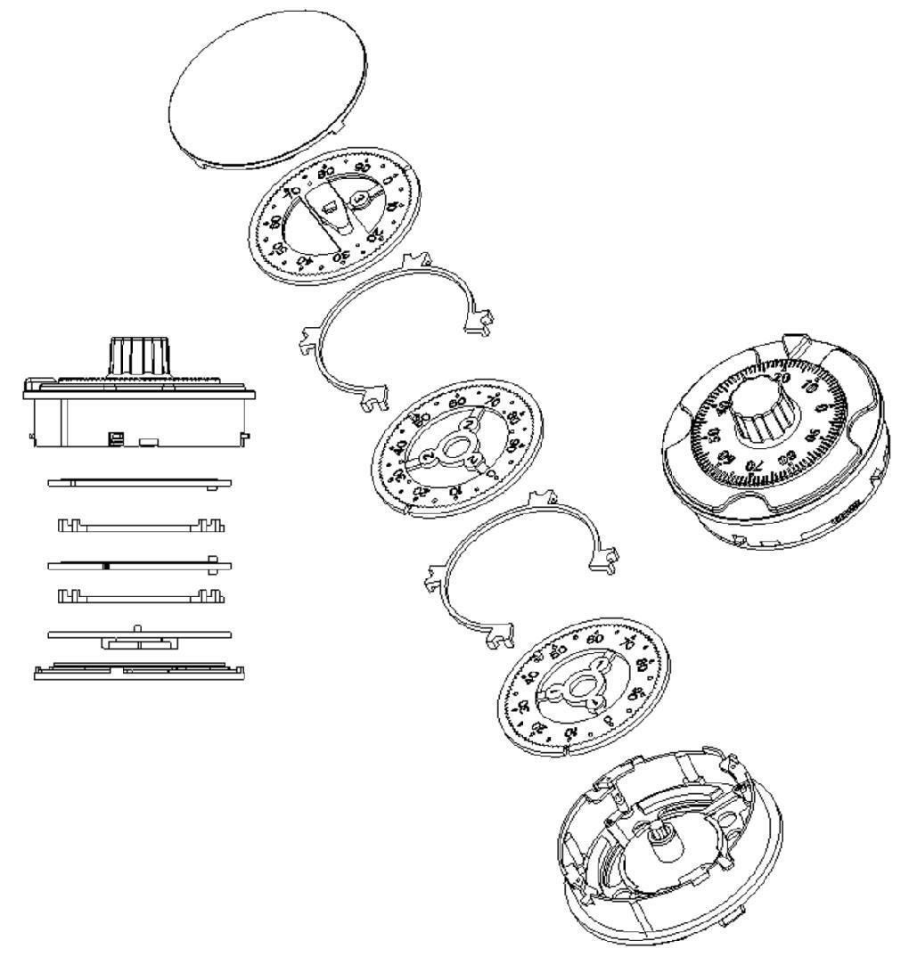 Combination Lock Capsule 3D model 3D printable | CGTrader