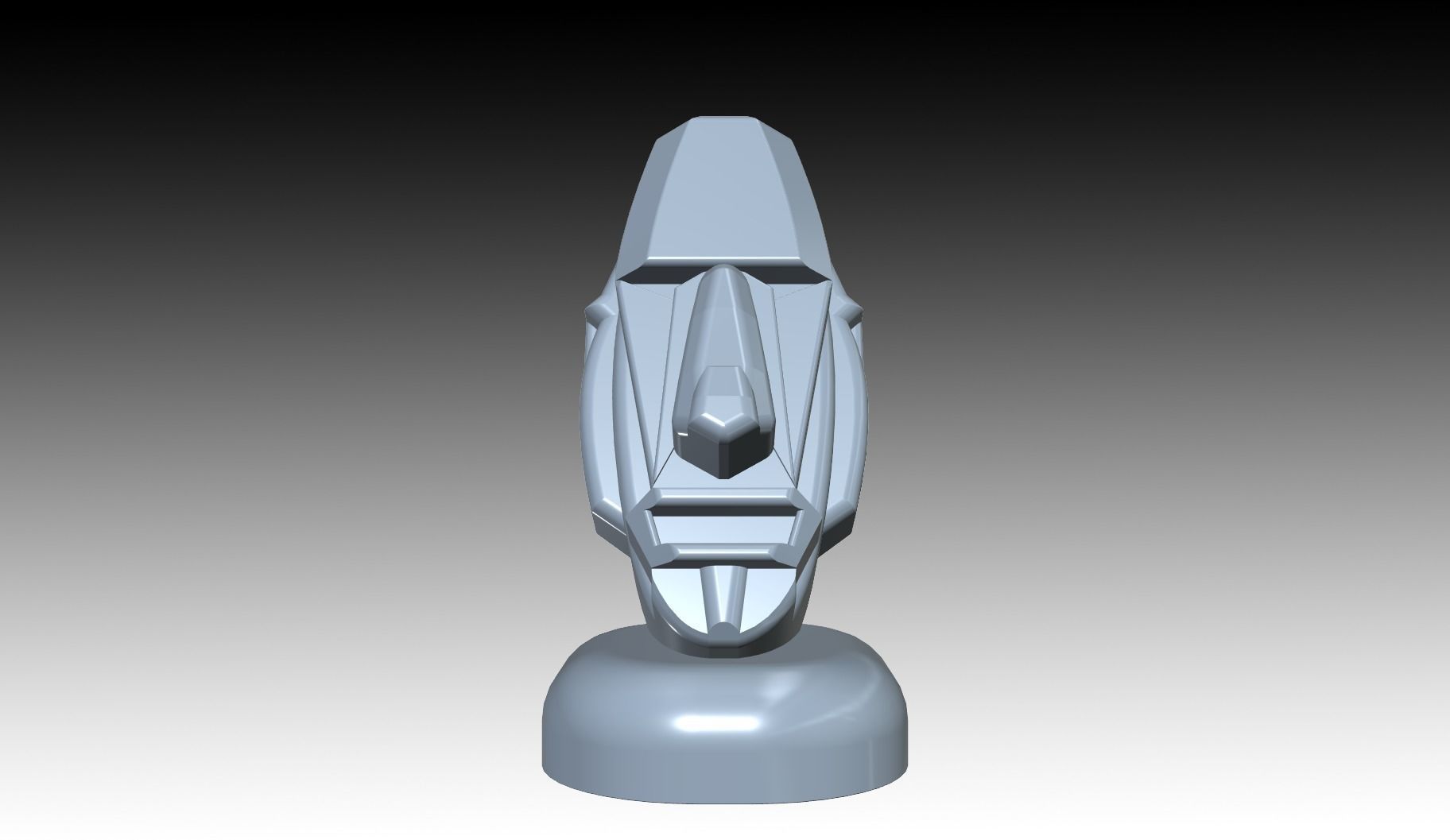 Aquarium Ornaments Second moai free 3D model 3D printable | CGTrader