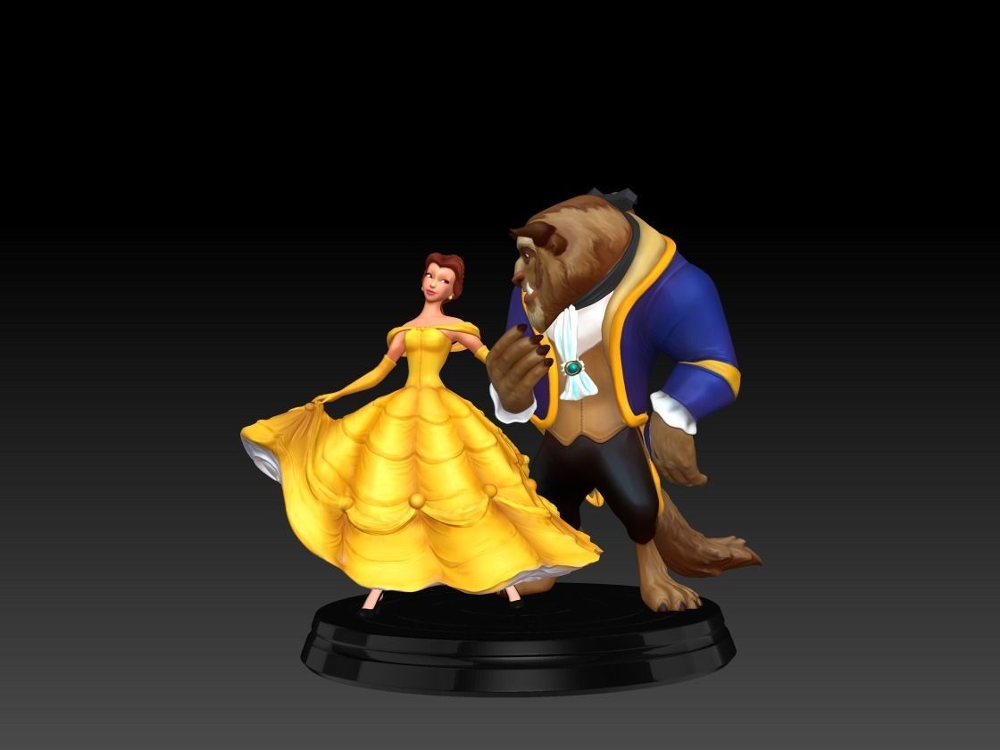 The Beauty and The Beast stl 3d model printing 3D model 3D printable ...