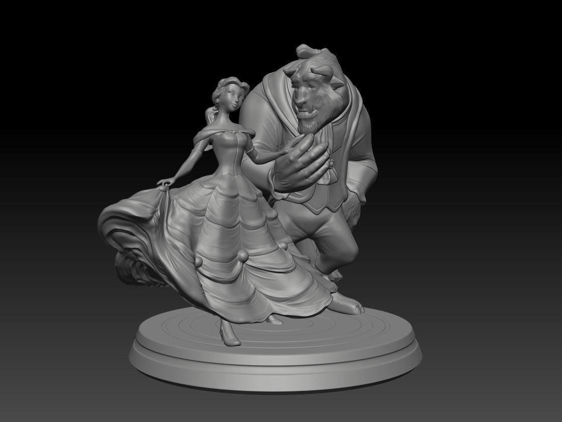 The Beauty and The Beast stl 3d model printing 3D model 3D printable ...