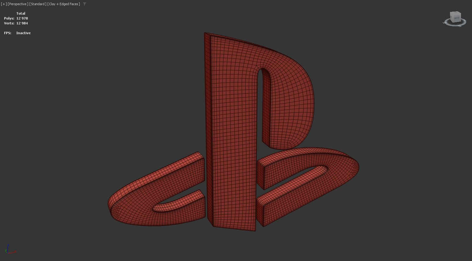 Playstation logo 3D model | CGTrader