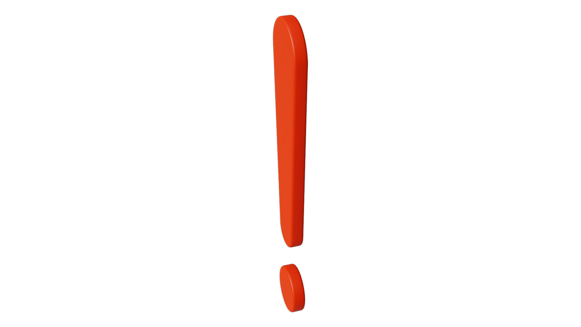 3D model Exclamation Mark VR / AR / low-poly | CGTrader