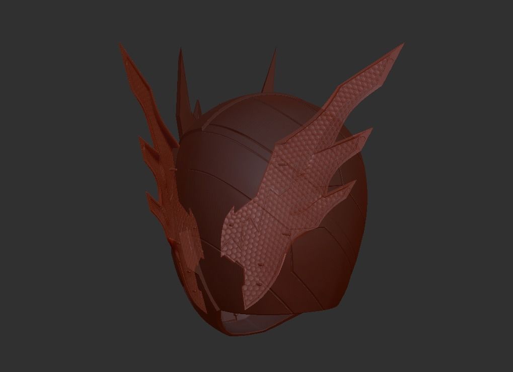 Kamen Rider Cross Z magma cosplay Helmet Tokusatsu 3D model 3D ...