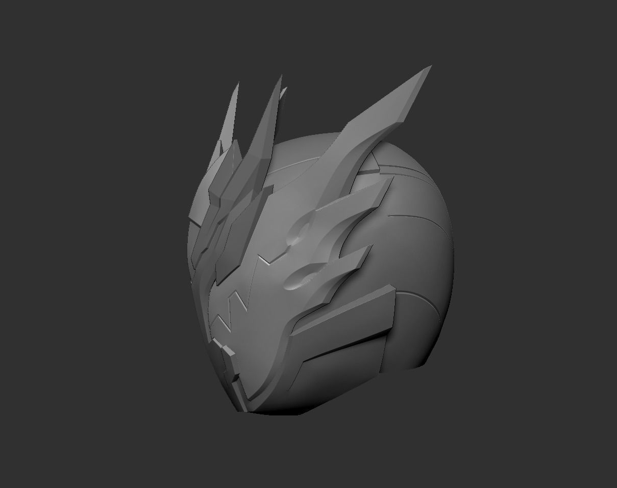 Kamen Rider Cross Z magma cosplay Helmet Tokusatsu 3D model 3D ...