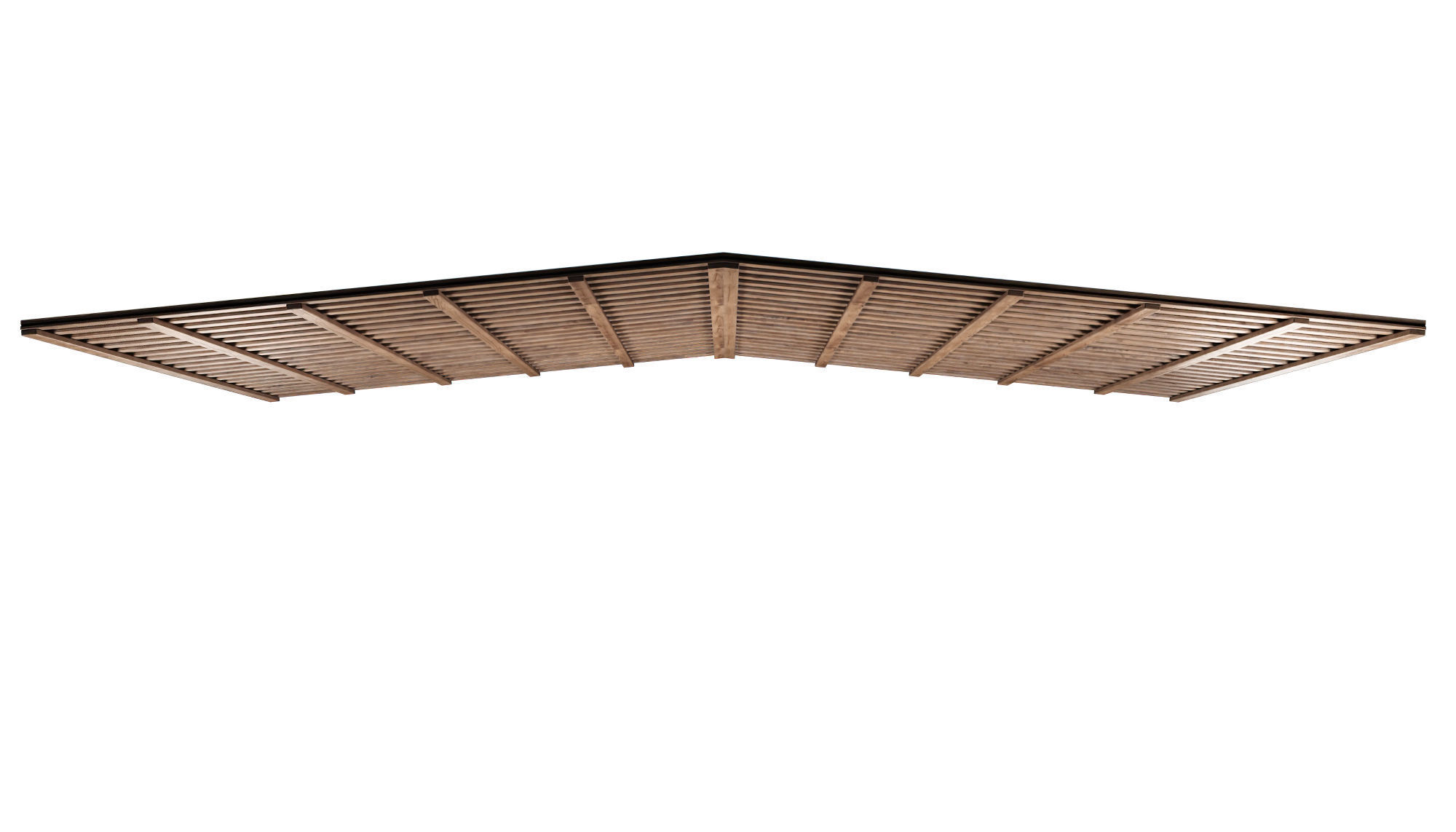 Gable Wooden Ceiling V3 3D model | CGTrader