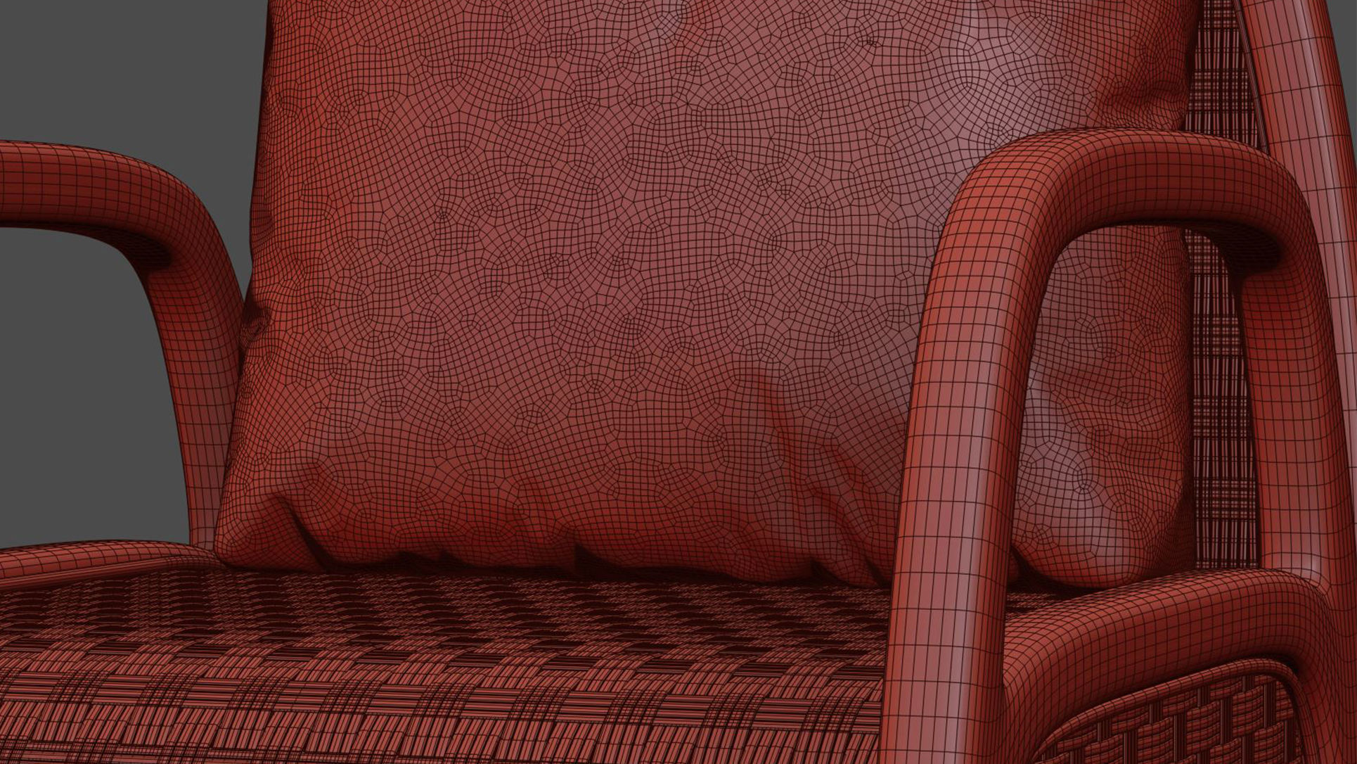 Eliza Rattan Armchair 3D model | CGTrader