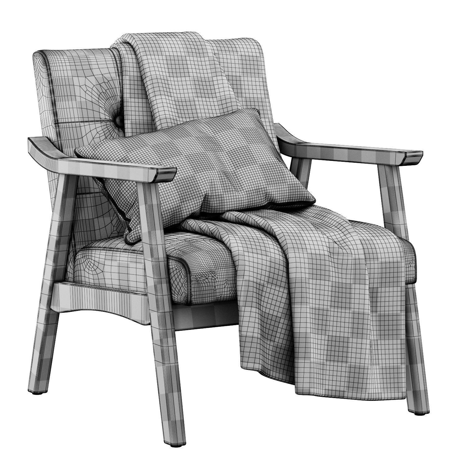 Saul Chair by Mercury Row 3D model | CGTrader