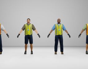 Low-poly Worker 3D Models | CGTrader