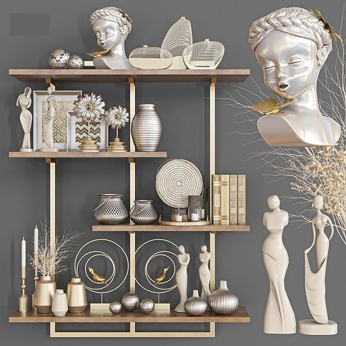 3D model decorative set 62 VR / AR / low-poly | CGTrader