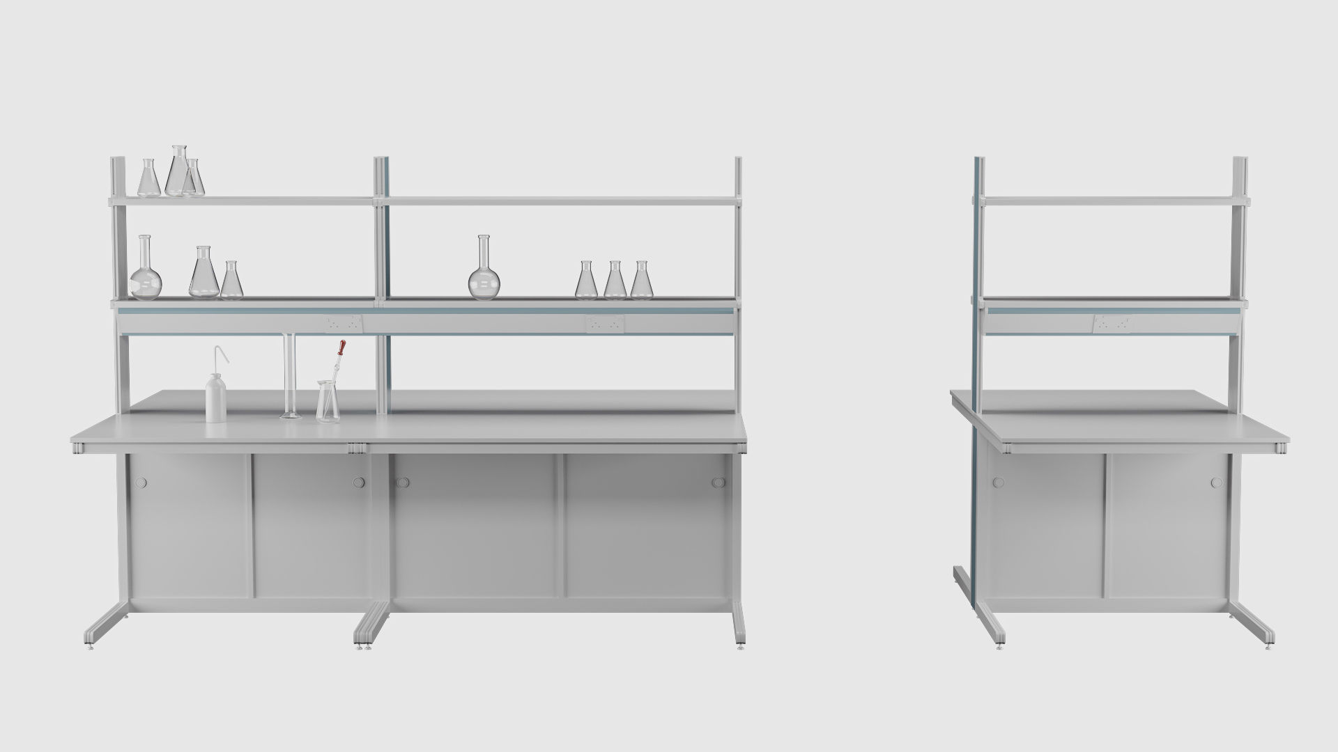 Laboratory Table Bench 3D model | CGTrader