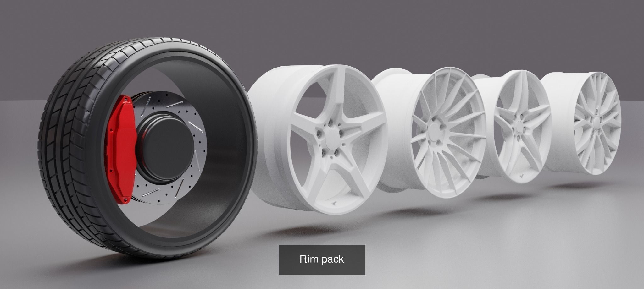 3D Model Collection Asset car parts VR / AR / low-poly | CGTrader