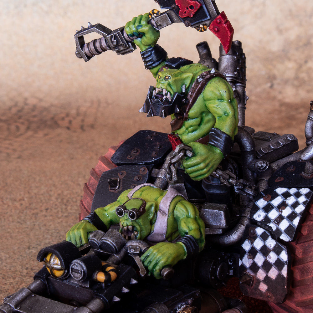 Ork Bike Boss - War Trike 3D model 3D printable | CGTrader