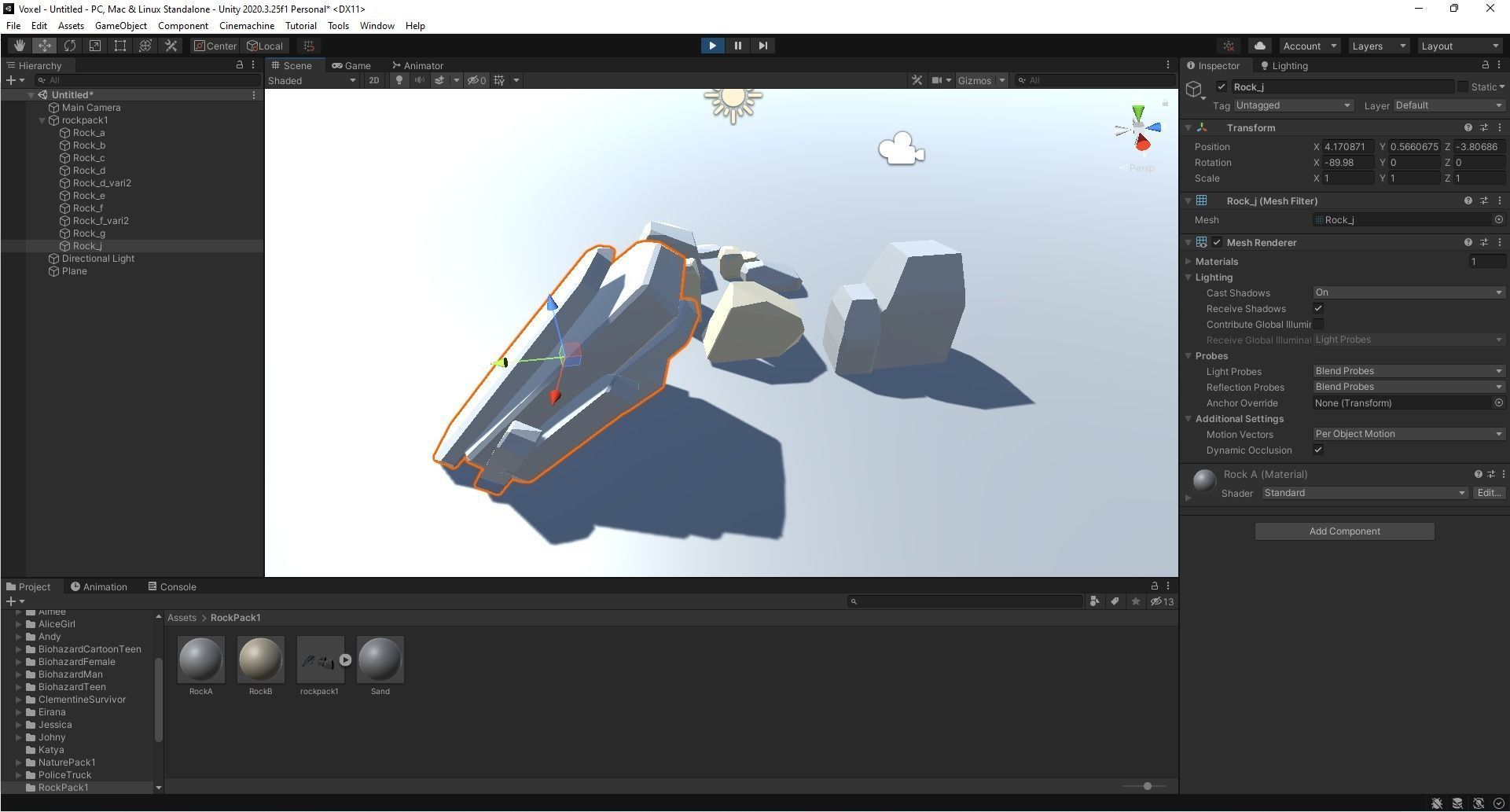 3D model Rock Pack 1 low poly environment VR / AR / low-poly | CGTrader