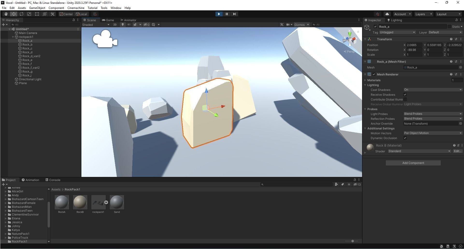 3D model Rock Pack 1 low poly environment VR / AR / low-poly | CGTrader