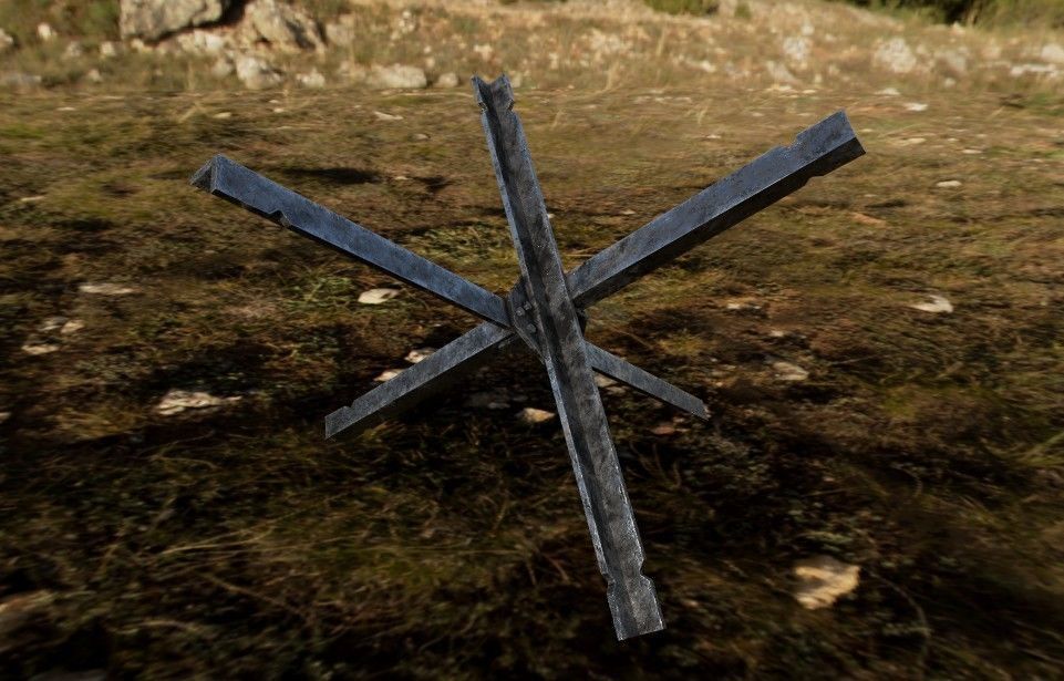 3D model Tank Trap 3D Model VR / AR / low-poly | CGTrader