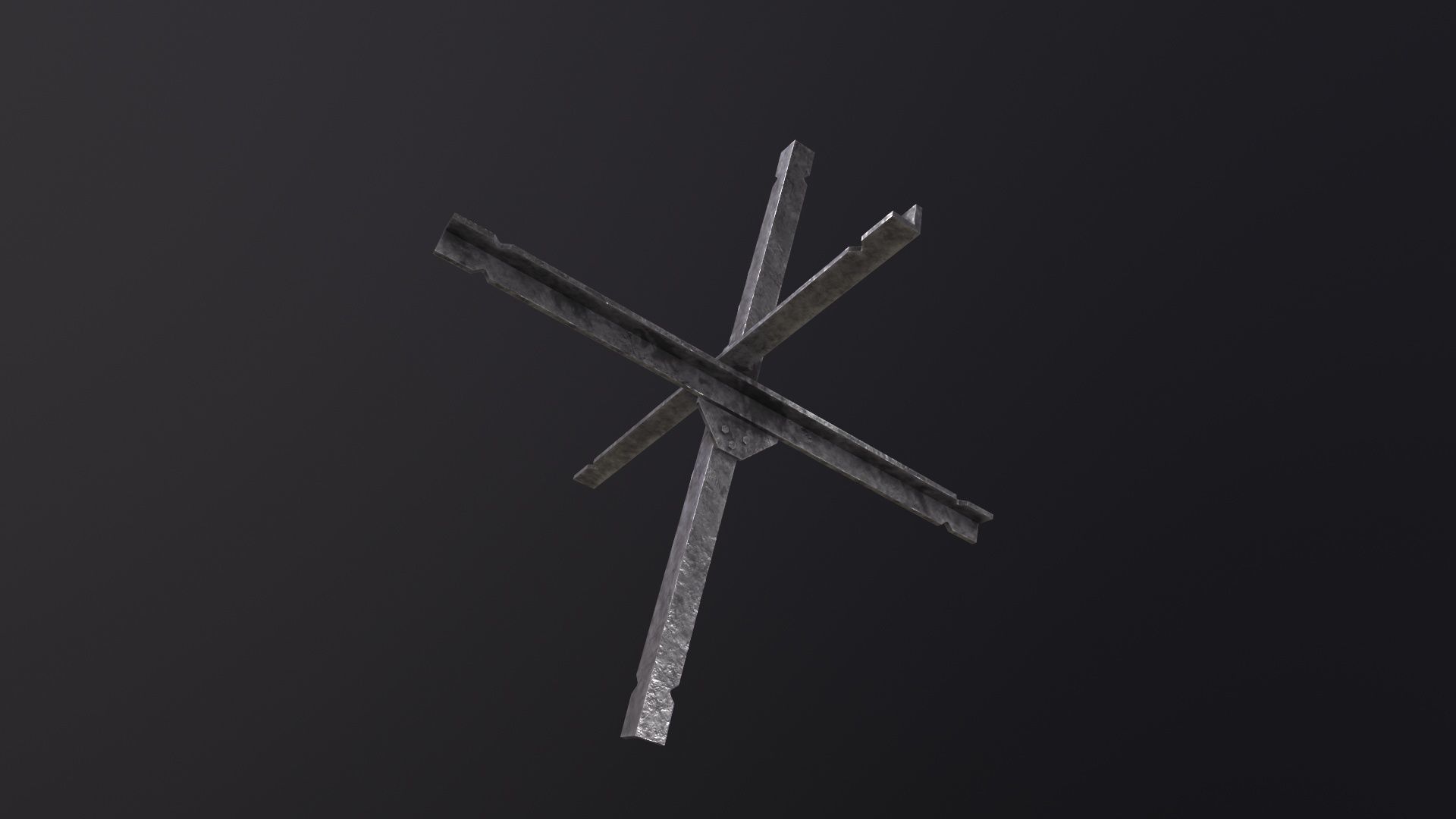 3D model Tank Trap 3D Model VR / AR / low-poly | CGTrader