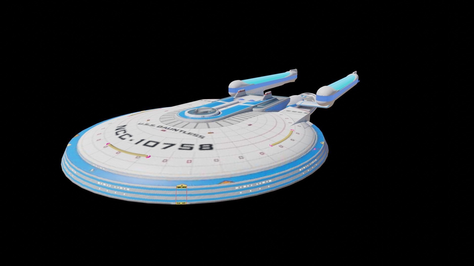 3D model Uss dauntless VR / AR / low-poly | CGTrader