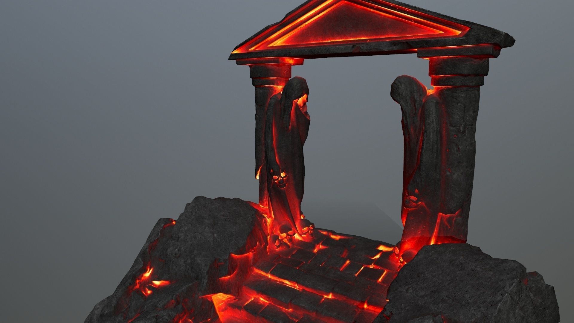 3D model souls gate VR / AR / low-poly | CGTrader