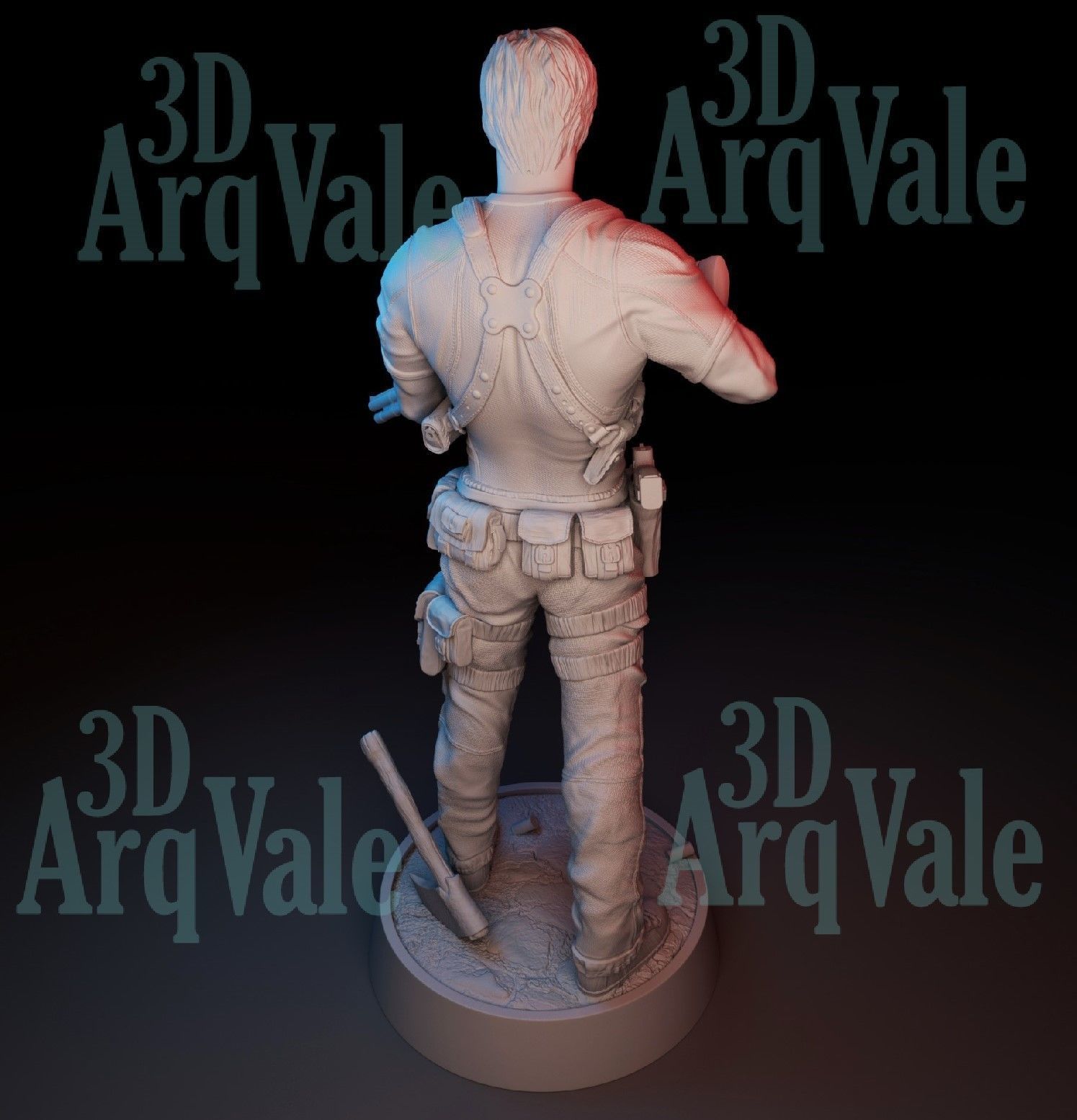 Leon Scott Kennedy - Resident Evil 4 3D model 3D printable | CGTrader