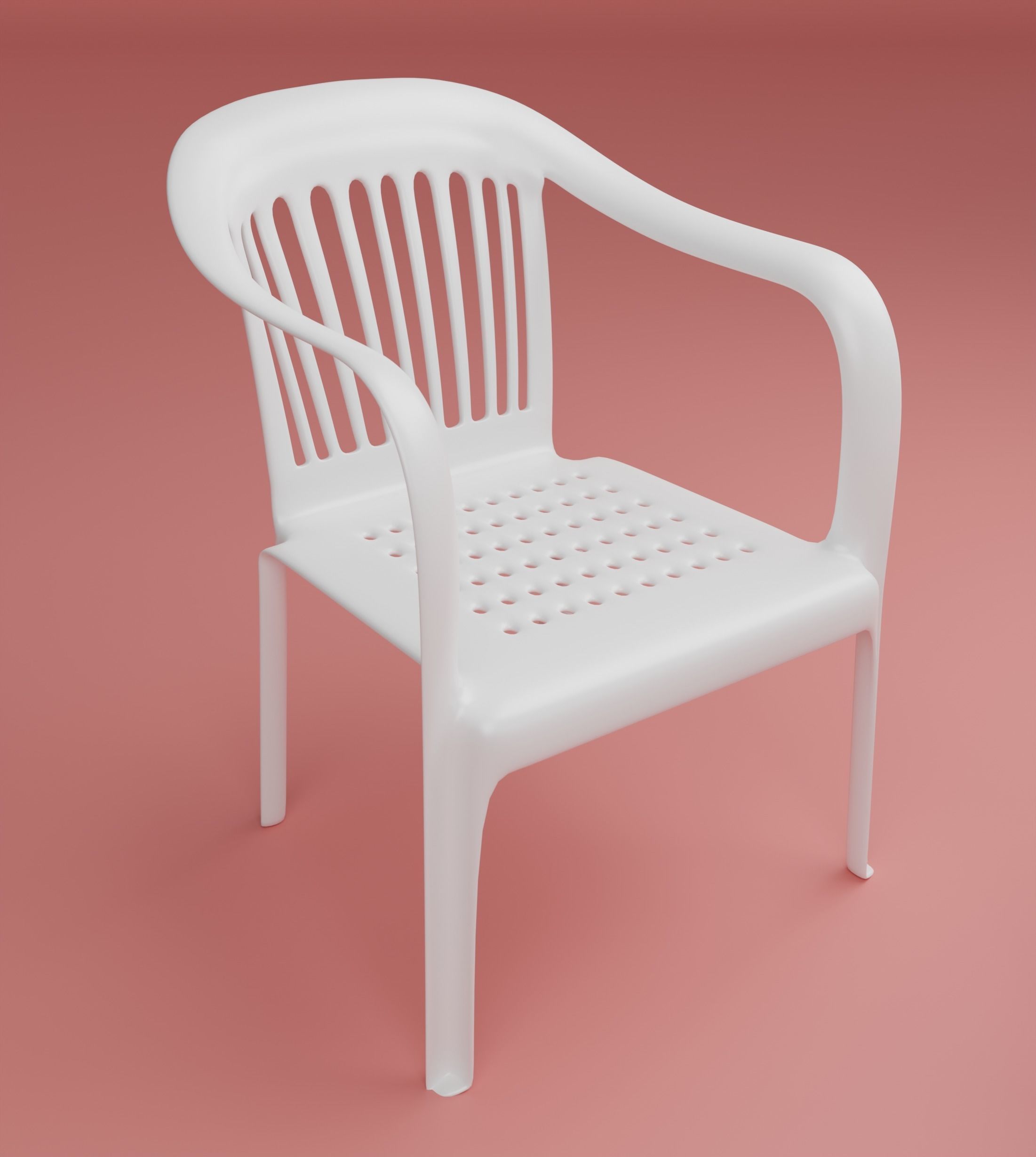 3D Model of a Classic Plastic Chair 3D model | CGTrader