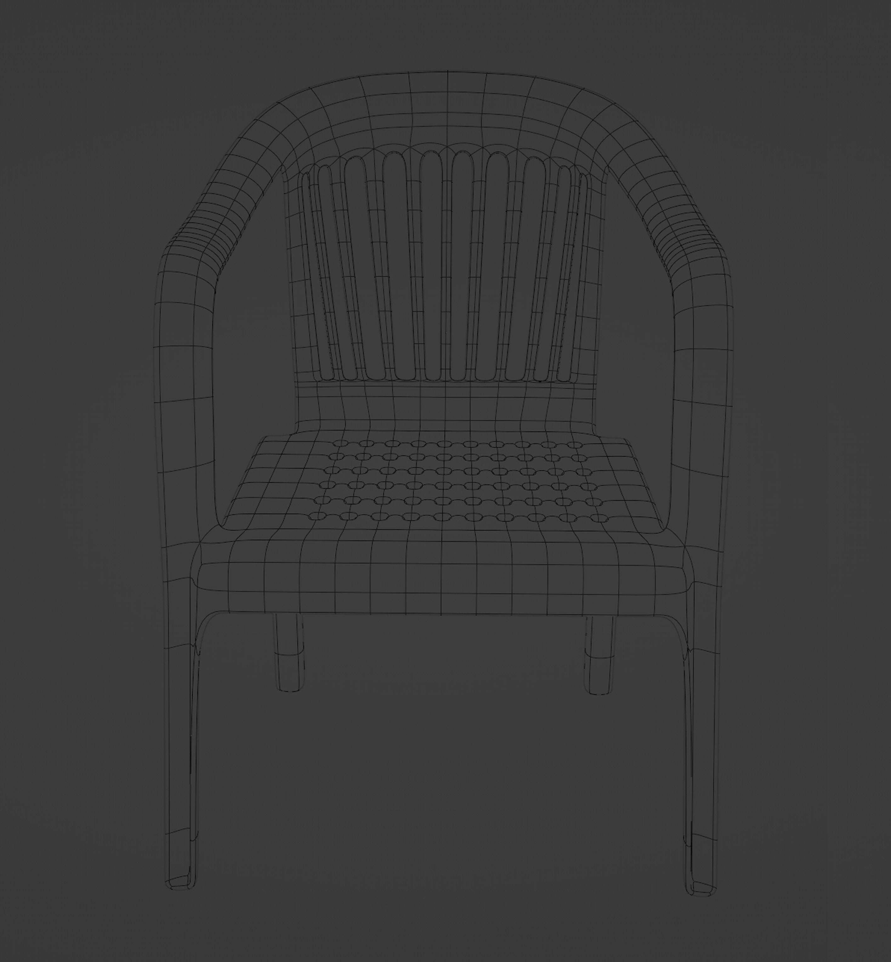 3D Model of a Classic Plastic Chair 3D model | CGTrader