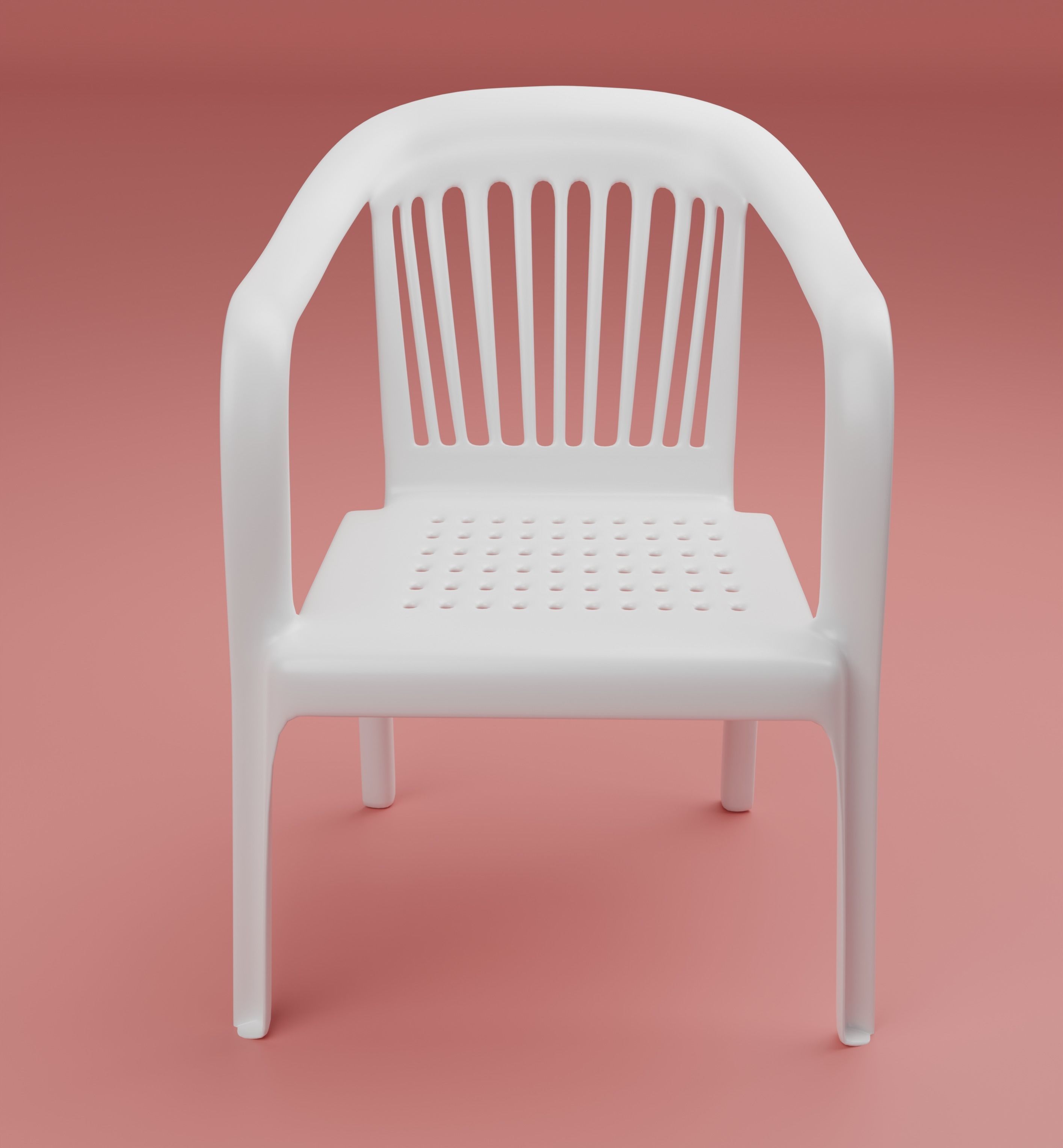 3D Model of a Classic Plastic Chair 3D model | CGTrader