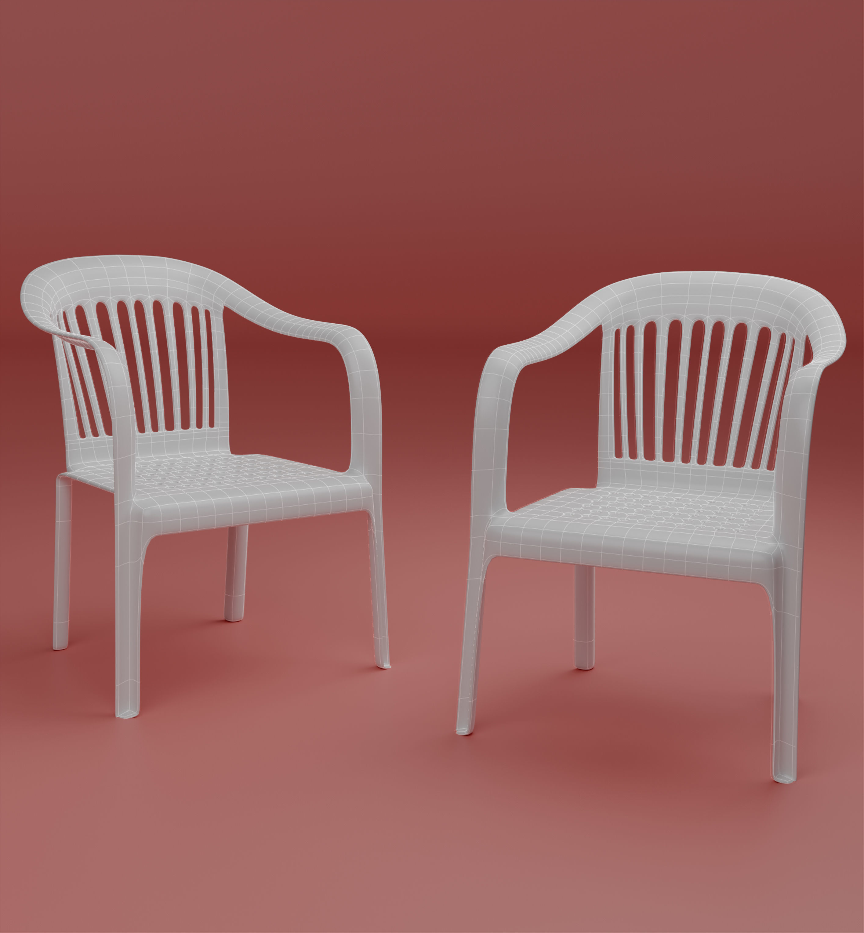 3D Model of a Classic Plastic Chair 3D model | CGTrader