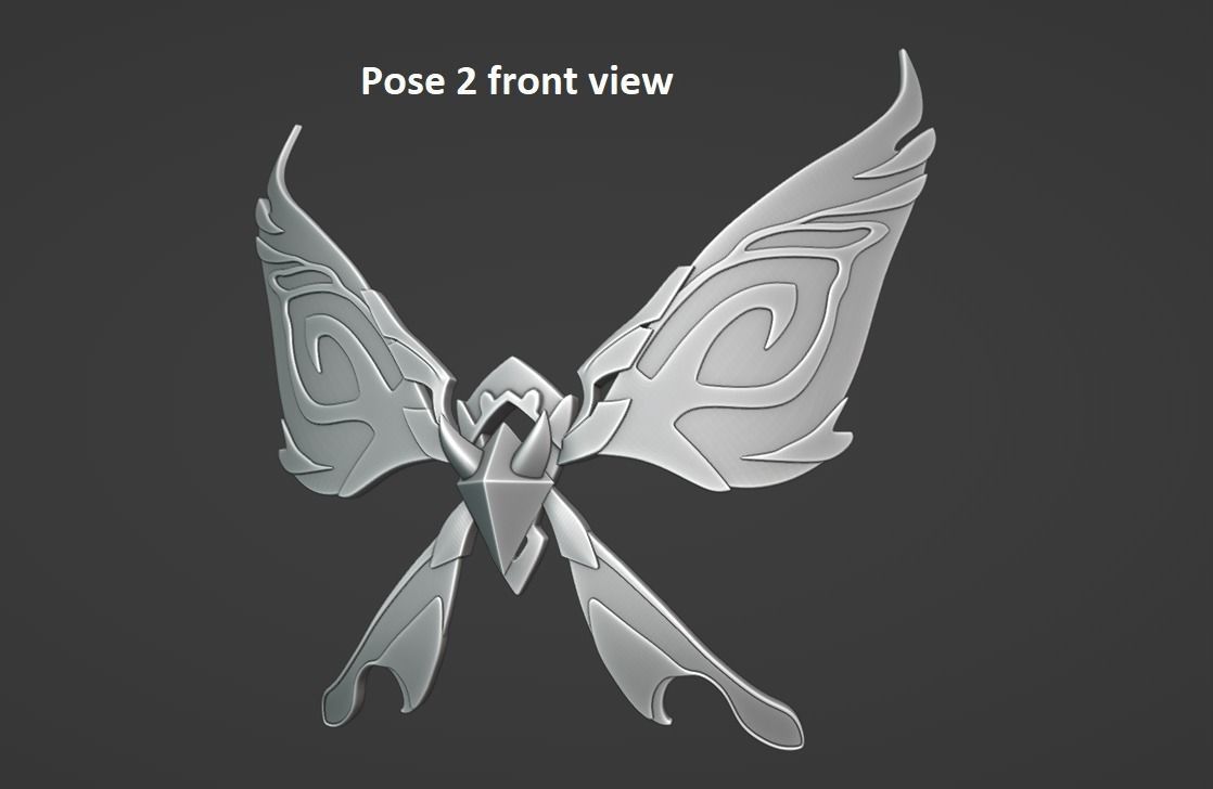 Anemo Crystalfly -- Genshin Impact Decoration -- 3D Print Ready 3D ...