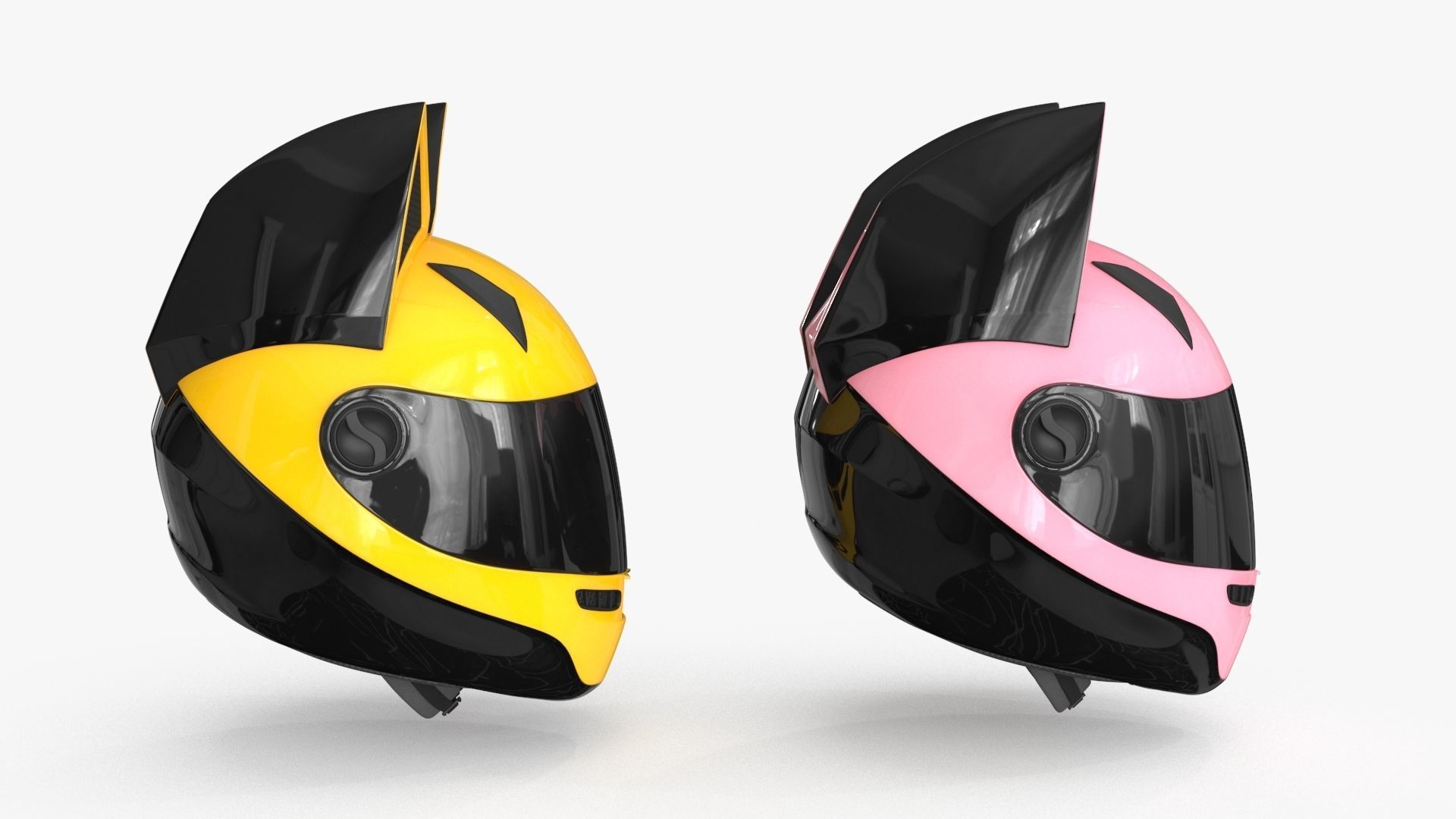 3D model Motorcycle Helmet 2 colors VR / AR / low-poly | CGTrader