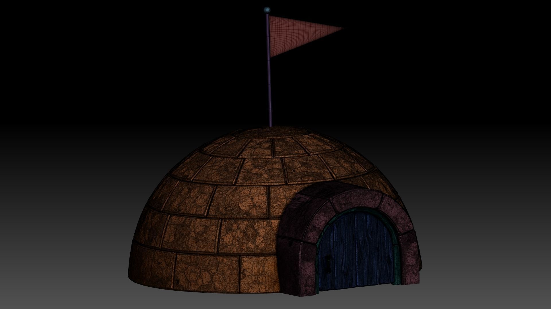 stylized igloo 3D model | CGTrader