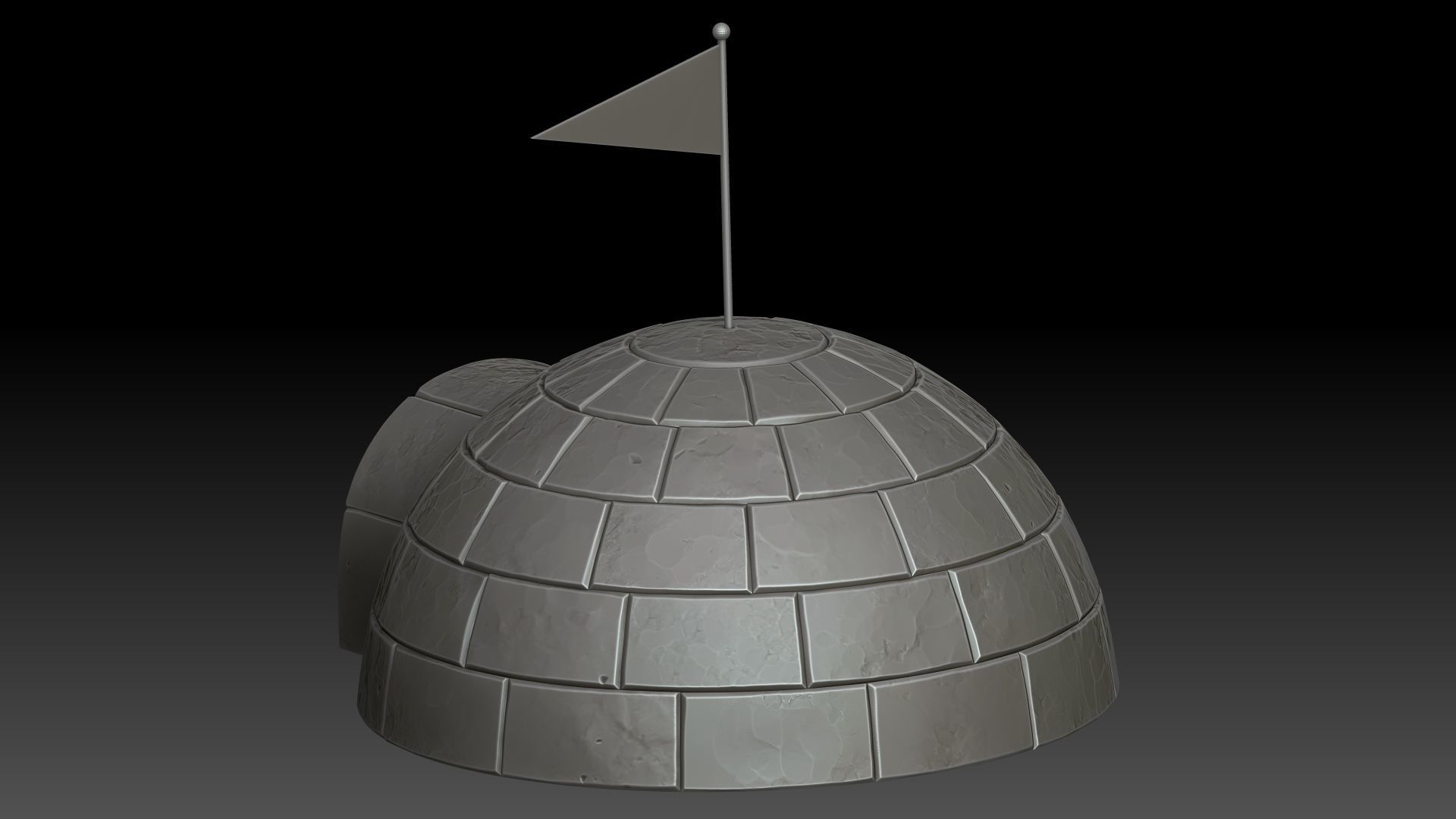 stylized igloo 3D model | CGTrader