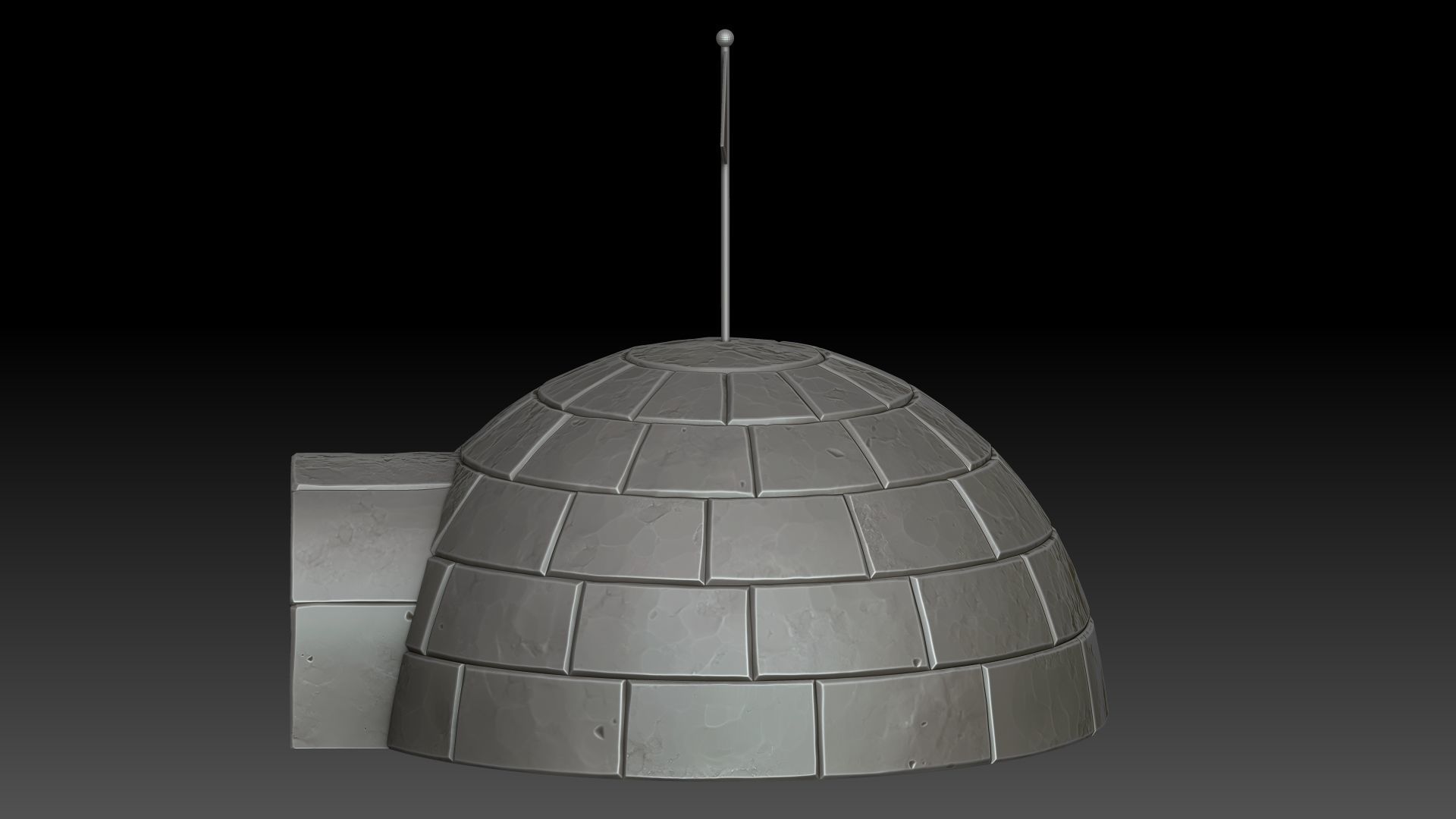 stylized igloo 3D model | CGTrader