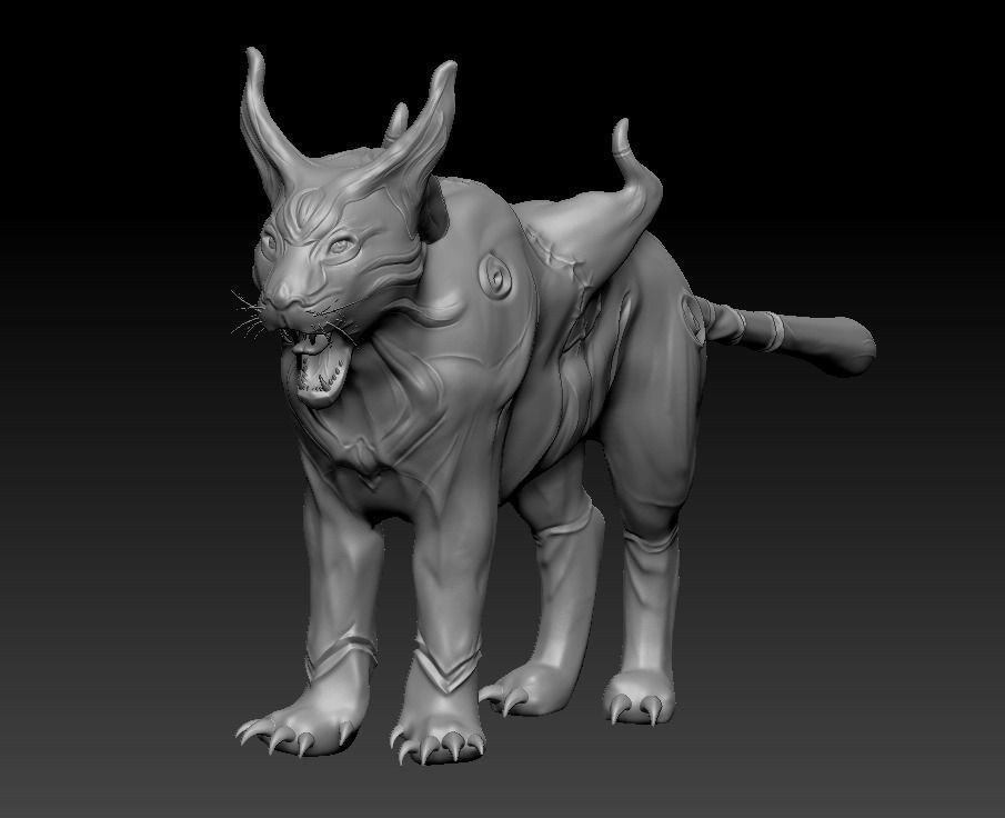 3D model Alien Creature - Female Lion VR / AR / low-poly | CGTrader