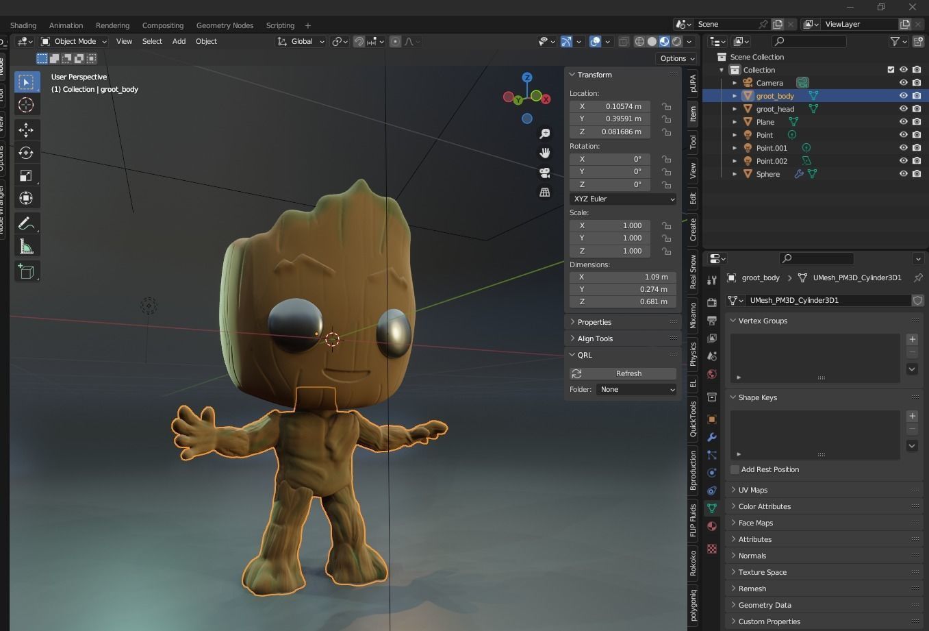 GROOT FUNKO 3D model | CGTrader