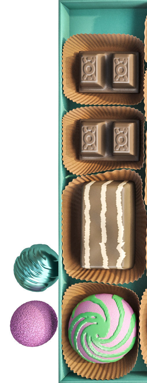 Candy box Sweets 3D model | CGTrader