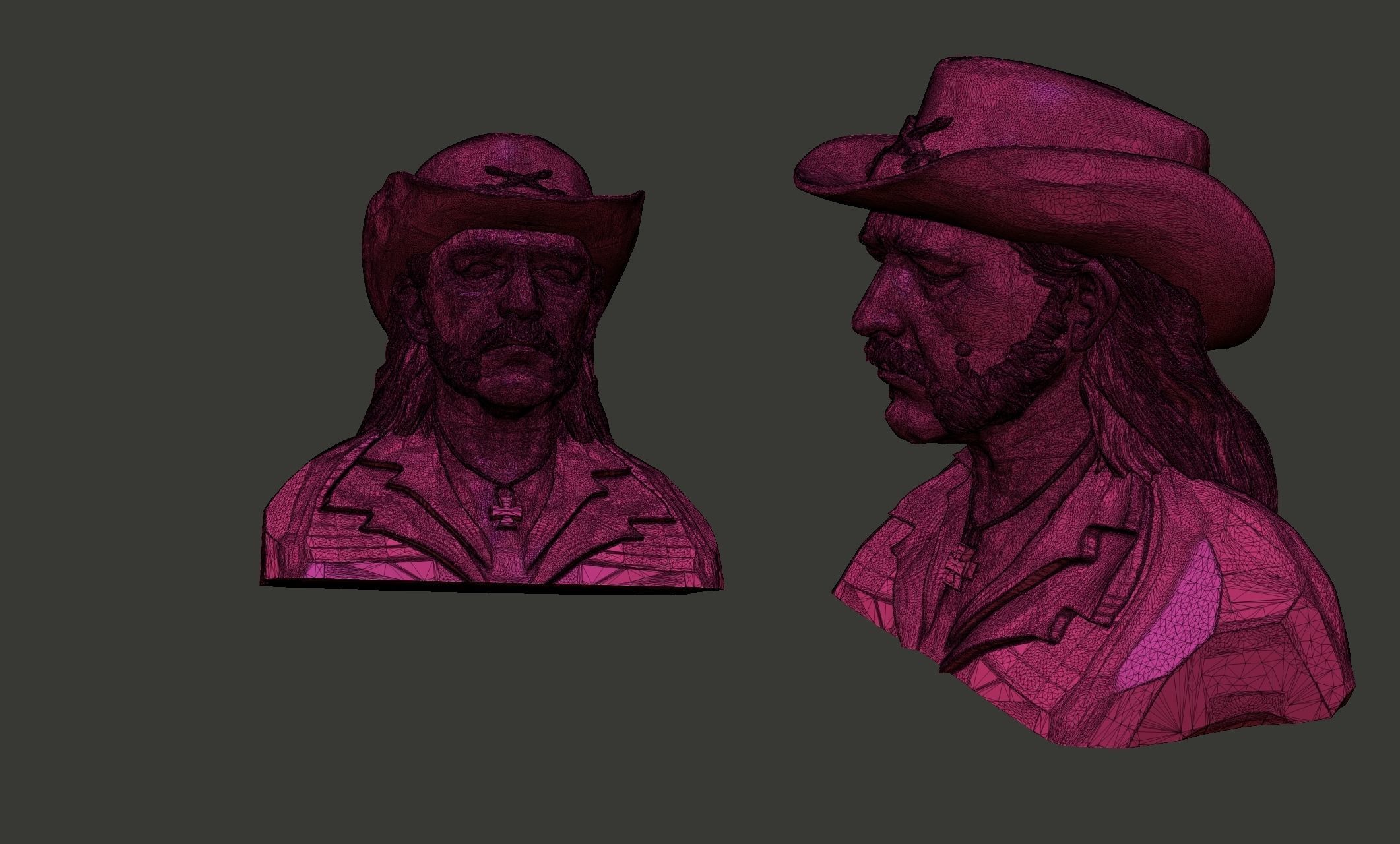 Lemmy Kilmister 3D model 3D printable | CGTrader