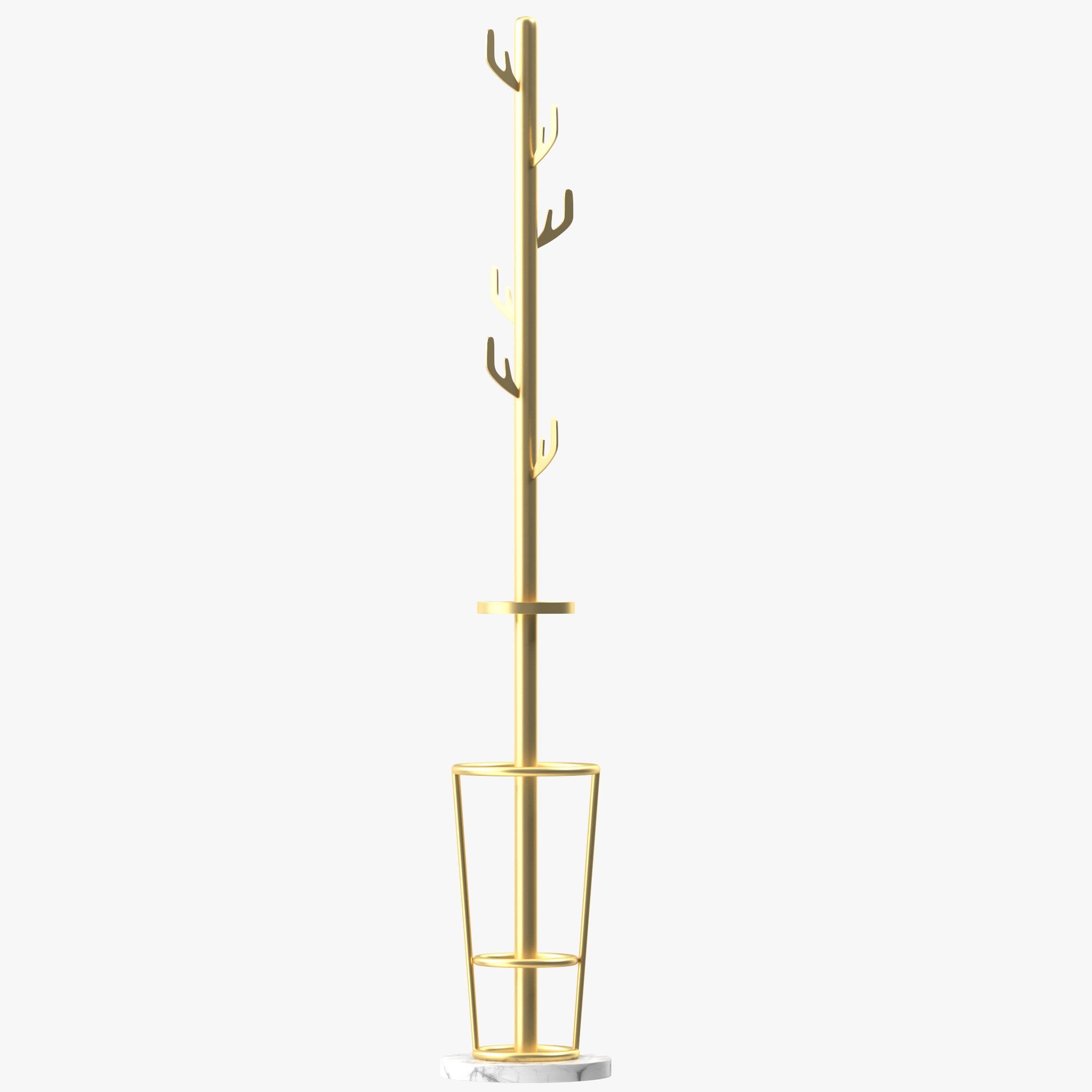 Standing Creative Metal Coat Rack 3D model | CGTrader