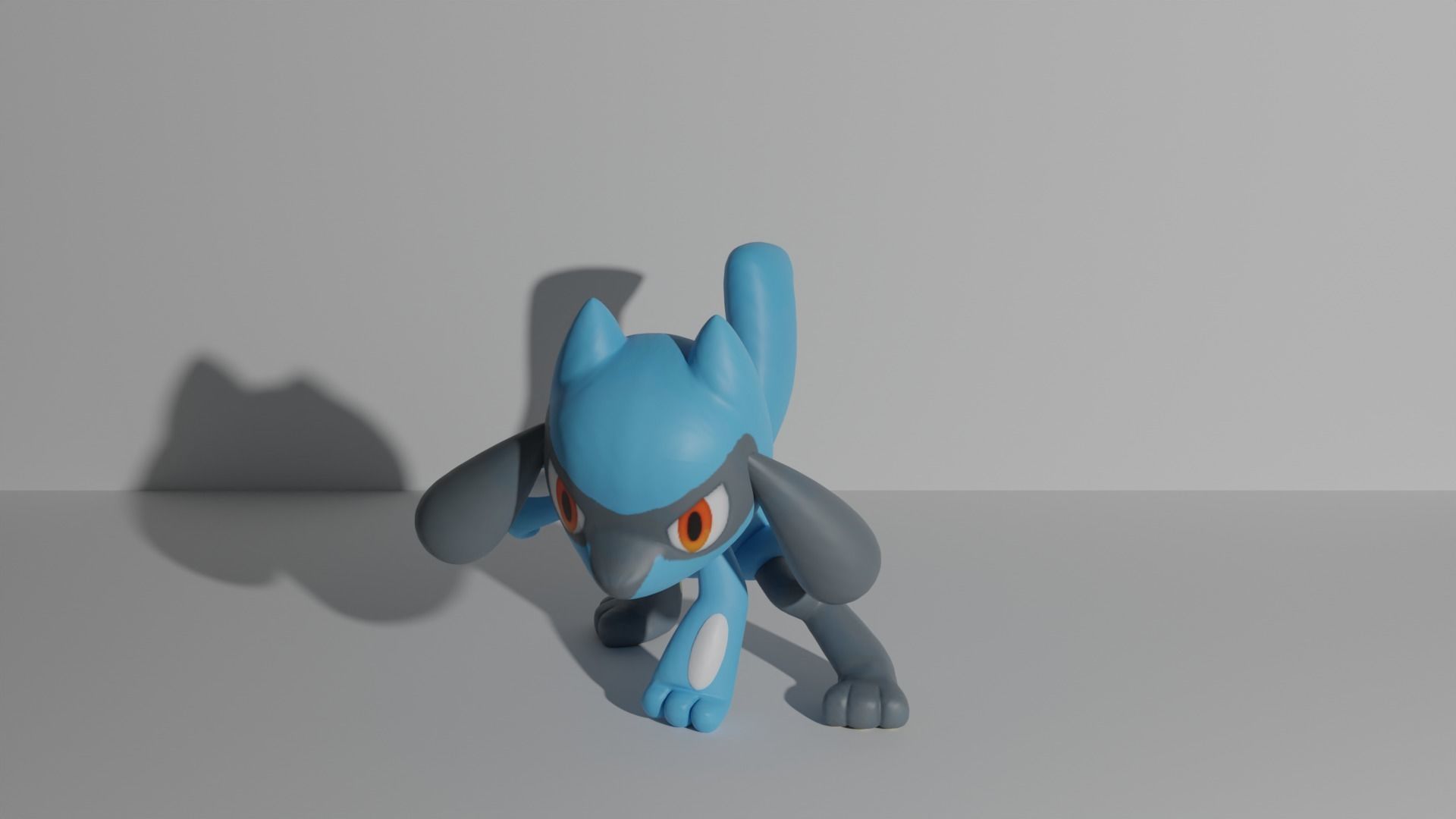 Riolu pokemon 3D print model 3D model 3D printable | CGTrader