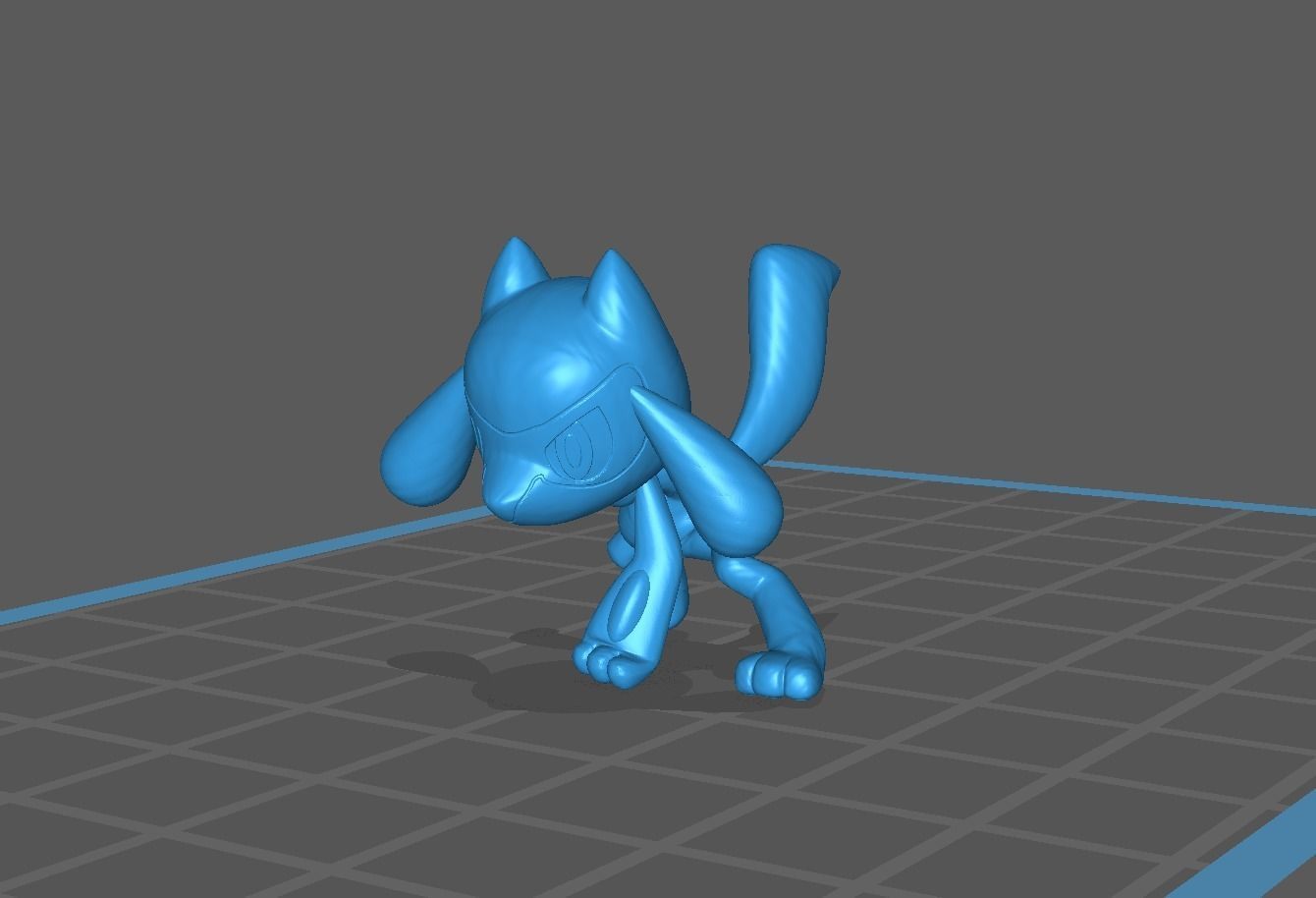 Riolu pokemon 3D print model 3D model 3D printable | CGTrader