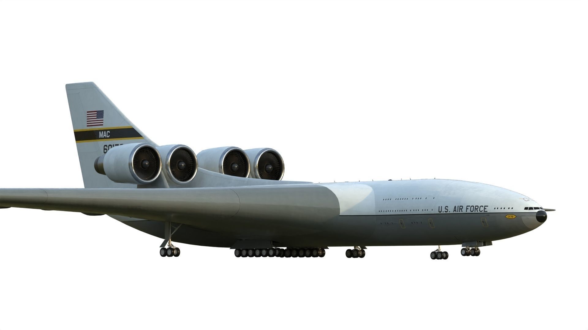 Lockheed CL-1201 nuclear powered aircraft 3D model | CGTrader