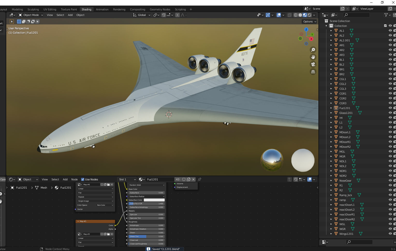 Lockheed CL-1201 nuclear powered aircraft 3D model | CGTrader