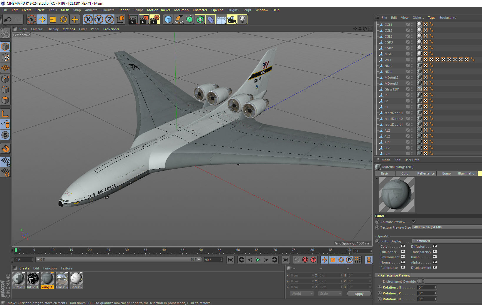 Lockheed CL-1201 nuclear powered aircraft 3D model | CGTrader