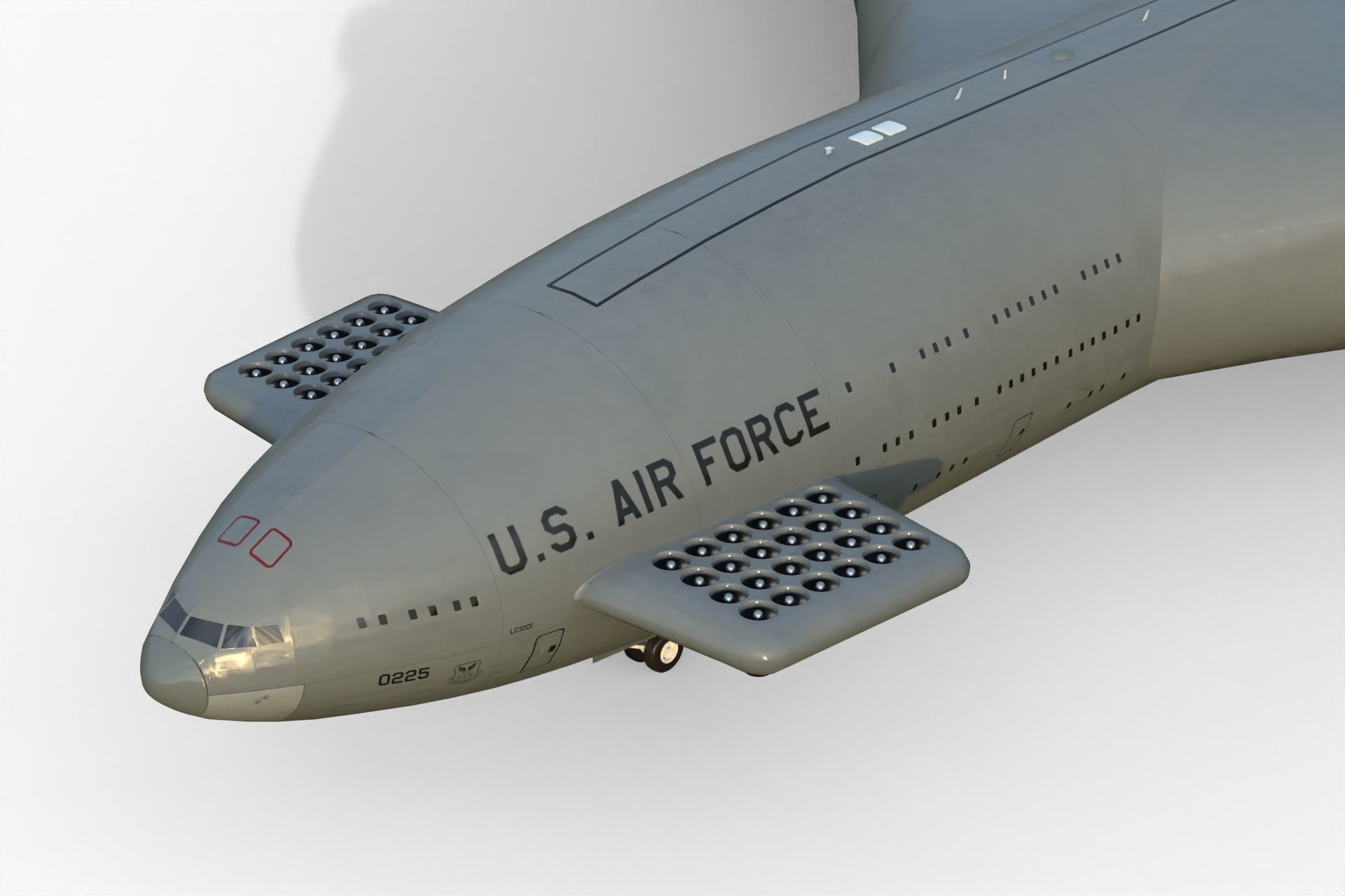 Lockheed CL-1201 nuclear powered aircraft 3D model | CGTrader